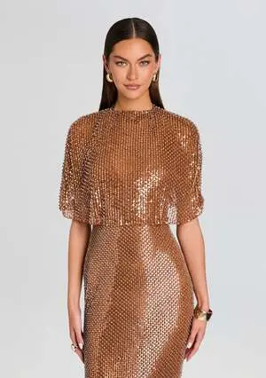 Retrofete Sylvey Sequin Cape