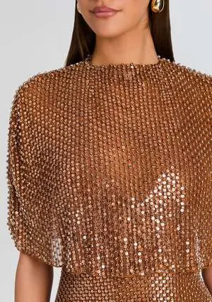 Retrofete Sylvey Sequin Cape