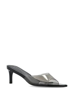 BLACK SUEDE STUDIO Belle 60 Kitten Heel Mules