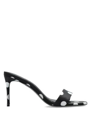 BLACK SUEDE STUDIO Naomi 80’ Heeled Mules - Black