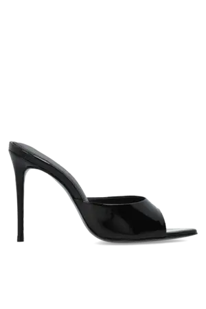 BLACK SUEDE STUDIO Jazz 100 Heeled Mules - Black