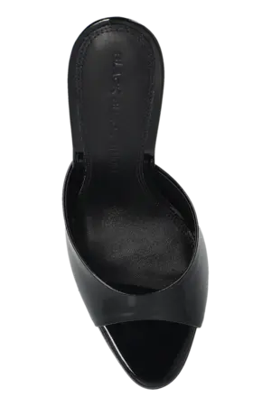 BLACK SUEDE STUDIO Jazz 100 Heeled Mules - Black