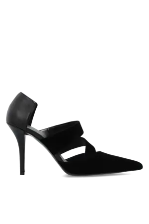 Balmain Leather High-heeled Shoes - Black
