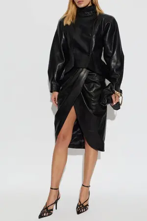 Balmain Leather Heeled Sandals