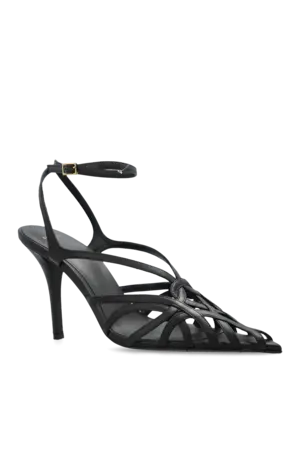 Balmain Leather Heeled Sandals