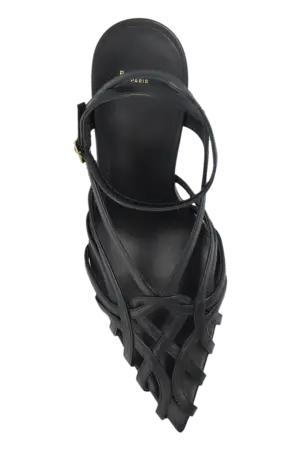 Balmain Leather Heeled Sandals