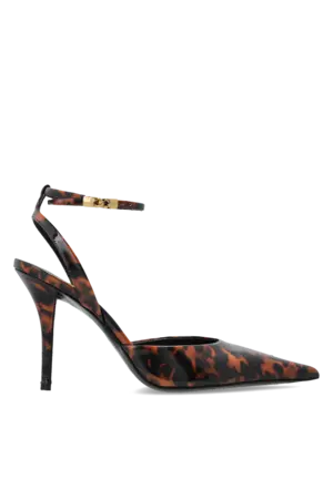 Balmain Leather High-heeled Shoes - Brown
