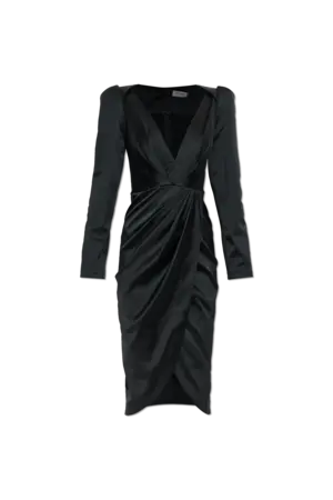 Balmain Long Dress With Shoulder Pads