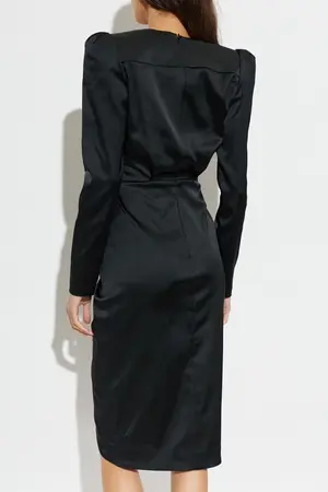 Balmain Long Dress With Shoulder Pads