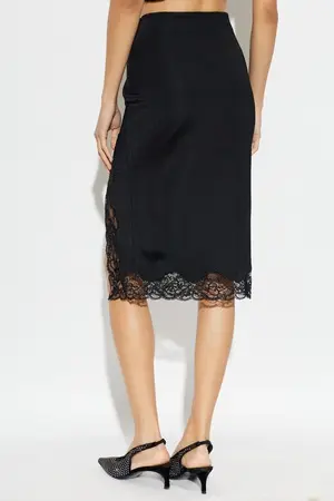 Balmain Skirt With Lace Trim