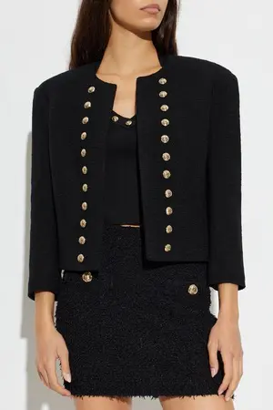 Balmain Tweed Blazer With Shoulder Pads