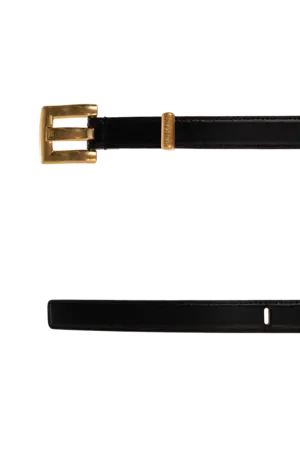 Balmain Leather Belt With Buckle