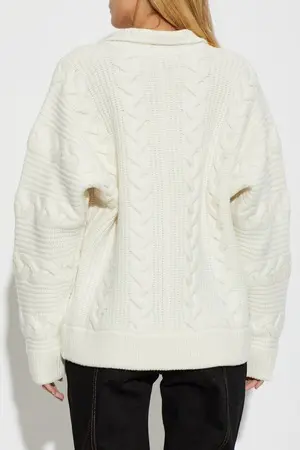 Versace Wool Cardigan With Pockets