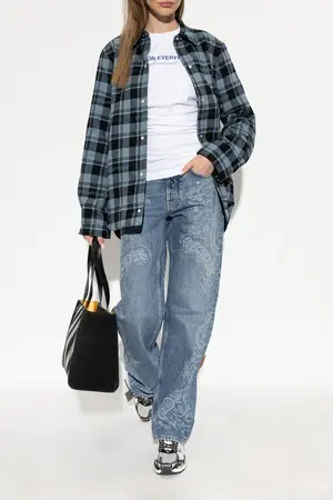 Off-White Plaid Shirt