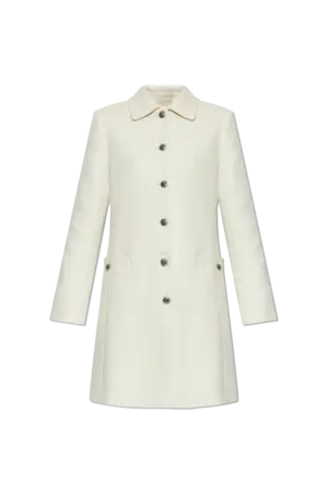 Versace Wool Coat With A Single Vent