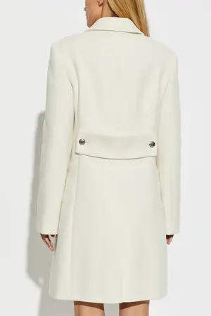 Versace Wool Coat With A Single Vent