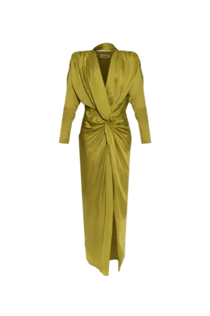 Balmain Silk Dress With An Asymmetric Cut