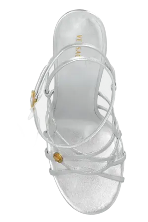 Versace Leather Wedge Sandals