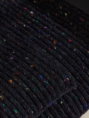 Inis Meáin Fisherman's Ribbed Wool And Cashmere-blend Blanket