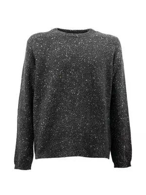 BERGFABEL Flecked-knit Crew-neck Sweater