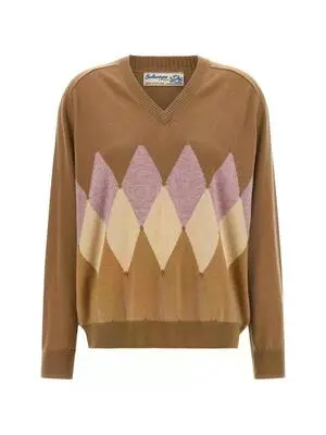 BALLANTYNE Intarsia-knit Sweater