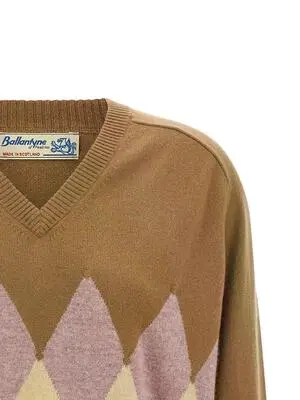 BALLANTYNE Intarsia-knit Sweater