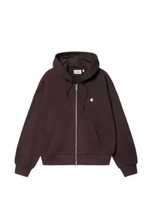 Carhartt Work In Progress Casey Logo-embroidered Zip-up Hoodie