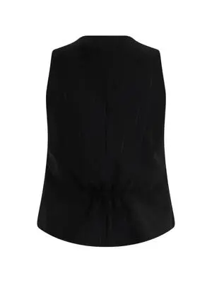 Tagliatore Pinstripe-pattern V-neck Waistcoat