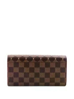 LOUIS VUITTON Sarah Wallet Nm Studded Damier Small Wallets