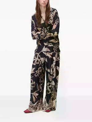 BENETTON Floral-print Long-sleeve Shirt