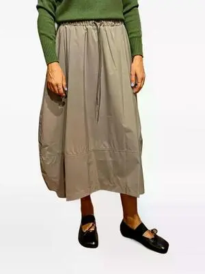 GRAN SASSO Balloon Midi Skirt - Grey