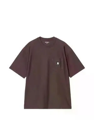 Carhartt Work In Progress Og Loose Logo-patch Pocket T-shirt - Brown