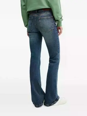 BENETTON Faded Flared-leg Jeans