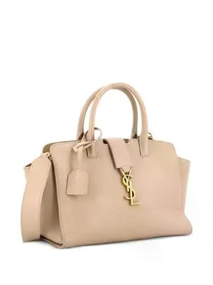 Saint Laurent Monogram Satchel - Neutrals