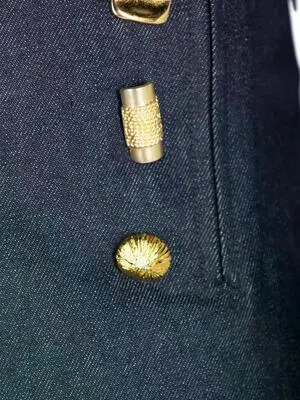 FRANCOISE PINTON - PARIS Button-embellished Shorts