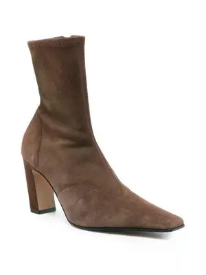 Khaite Nevada Pointed-toe Ankle Boots