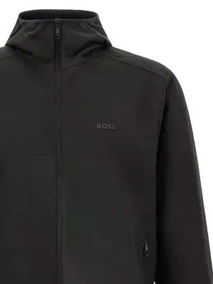 BOSS Logo Detail Zip-up Hooded Jacket