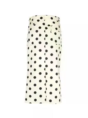 FRANCOISE PINTON - PARIS Polka Dot-print Skirt