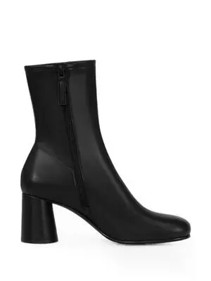 POTAMY Leather Ankle Boots - Black