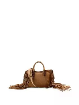Balenciaga Small Le City Fringed Tote Bag