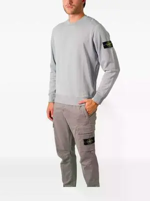 Stone Island Organic Cotton Fleece Sweatshirt - Grey
