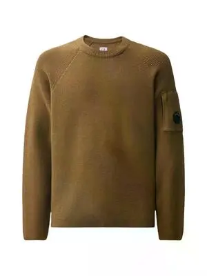 C.P. COMPANY Lens-detail Waffle-knit Sweater
