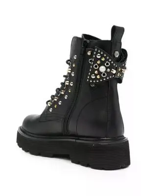 CULT Slash Stud-embellished Bow-detail Boots