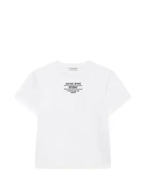 ANINE BING Shelley Studio T-shirt - White