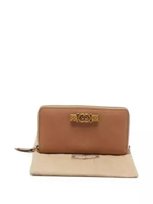 Gucci Interlocking G Zip-around Wallet - Neutrals