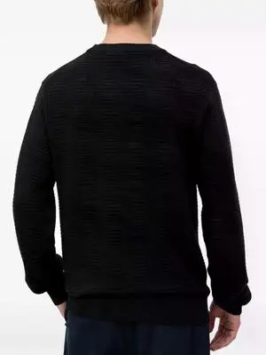 Hugo Waffle-knit Crew Neck Sweater