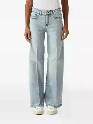 DIESEL® Pressed-crease Wide-leg Jeans - Blue