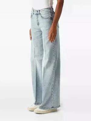 DIESEL® Pressed-crease Wide-leg Jeans - Blue