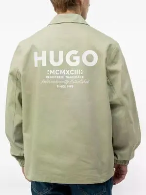 Hugo Cotton-twill Coach Jacket With Logo Details