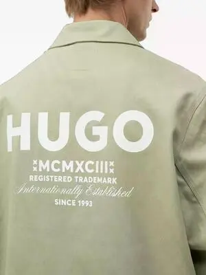Hugo Cotton-twill Coach Jacket With Logo Details